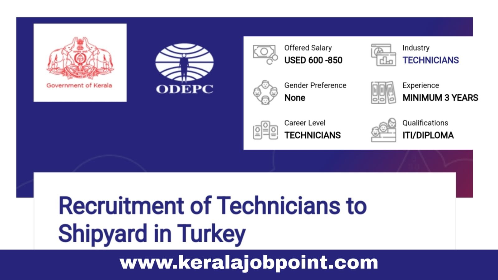 ODEPC recruits Apply Now - keralajobpoint