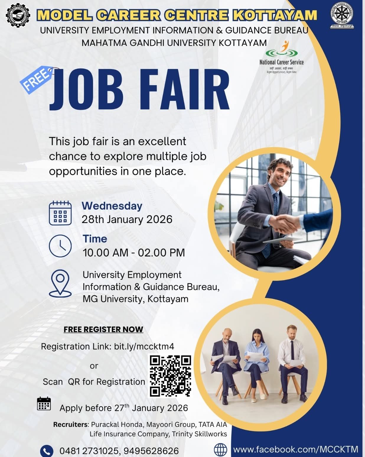Mega Job Fair 28/01 Apply Now - keralajobpoint